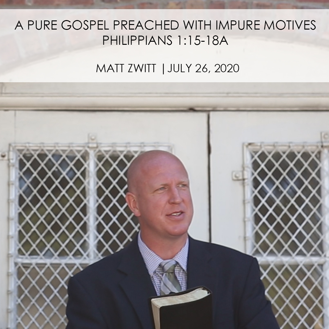 A Pure Gospel Preached With Impure Motives - Chinese Southern Baptist ...