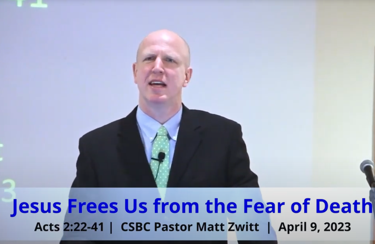 Jesus Frees Us from the Fear of Death - Chinese Southern Baptist Church ...